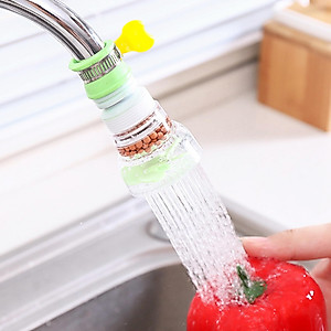 Faucet Filter 360 Degree Rotation Removable Splash-Proof Sturdy Sink Water Tap Nozzle Filter Kitchen Supplies Valentine's Day/Mother's Day/Wedding/Anniversary/Party/Christmas/Birthday Gifts (Green B)