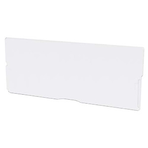 Akro-Mils 24 Drawer 10724, Plastic Parts Storage Hardware and Craft Cabinet, Black & 40717 Length Dividers for Plastic Storage Hardware and Craft Cabinet Large Drawers, (6-Pack), Clear, Black