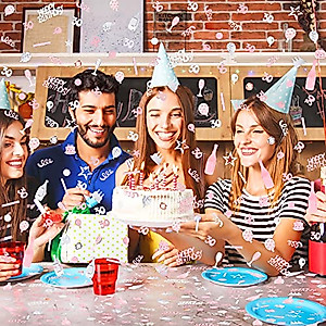 3000 PCS Rose Gold Silver 30th Happy Birthday Confetti Decorations with Diamonds Rose Gold 30th Birthday Party Table Decor Metallic Foil Confetti Scatter for Men Women Birthday Anniversary Party DIY