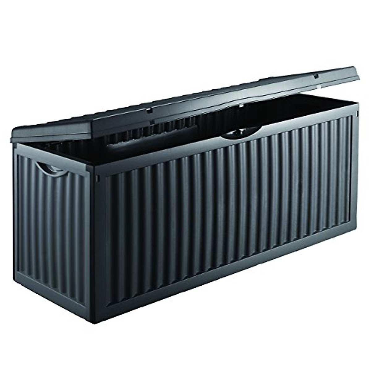 MSV 120 x 52 x 54 cm 340 Litre Polypropylene Storage Box, Grey