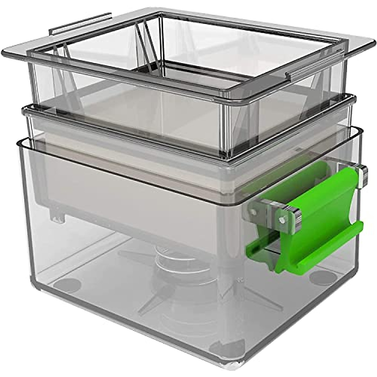 Easy Tofu Press - Remove Water from Tofu in 10-20 Minutes, Vegan-Friendly Food Squeezer, Dishwasher Safe, Improve Tofu Taste, Includes Drip Tray, BPA-Free, with Recipe Book, Mother's Day Gift