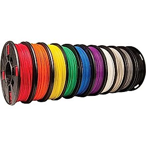 MakerBot 1.75mm/0.07" Small Spool 3D Printer PLA Filament, Pack of 10