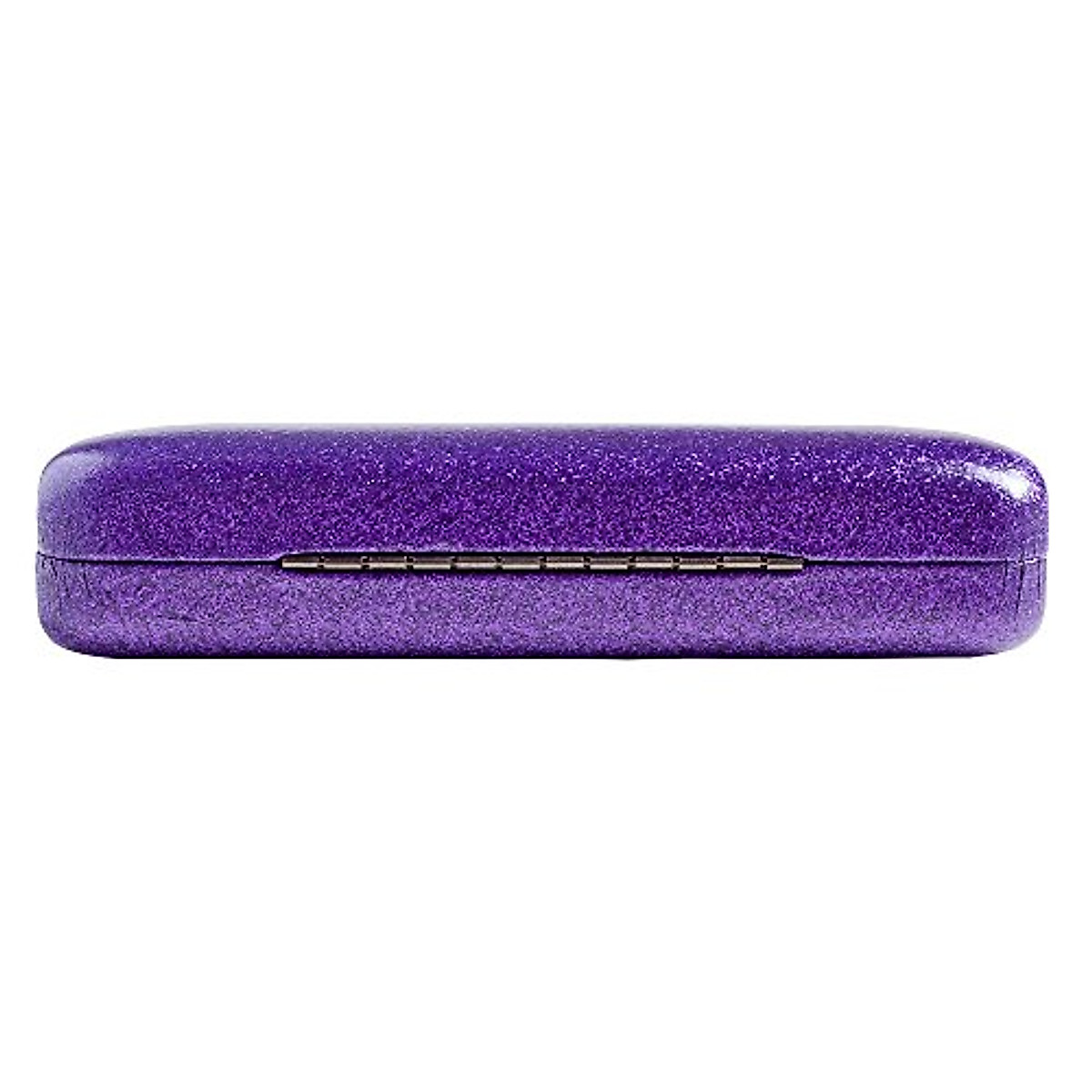 SPUNKYsoul Mystic Purple Medium Premium Fashion Women's Hard Eyeglasses Case | Smooth Glitter | Bonus Cleaning Cloth