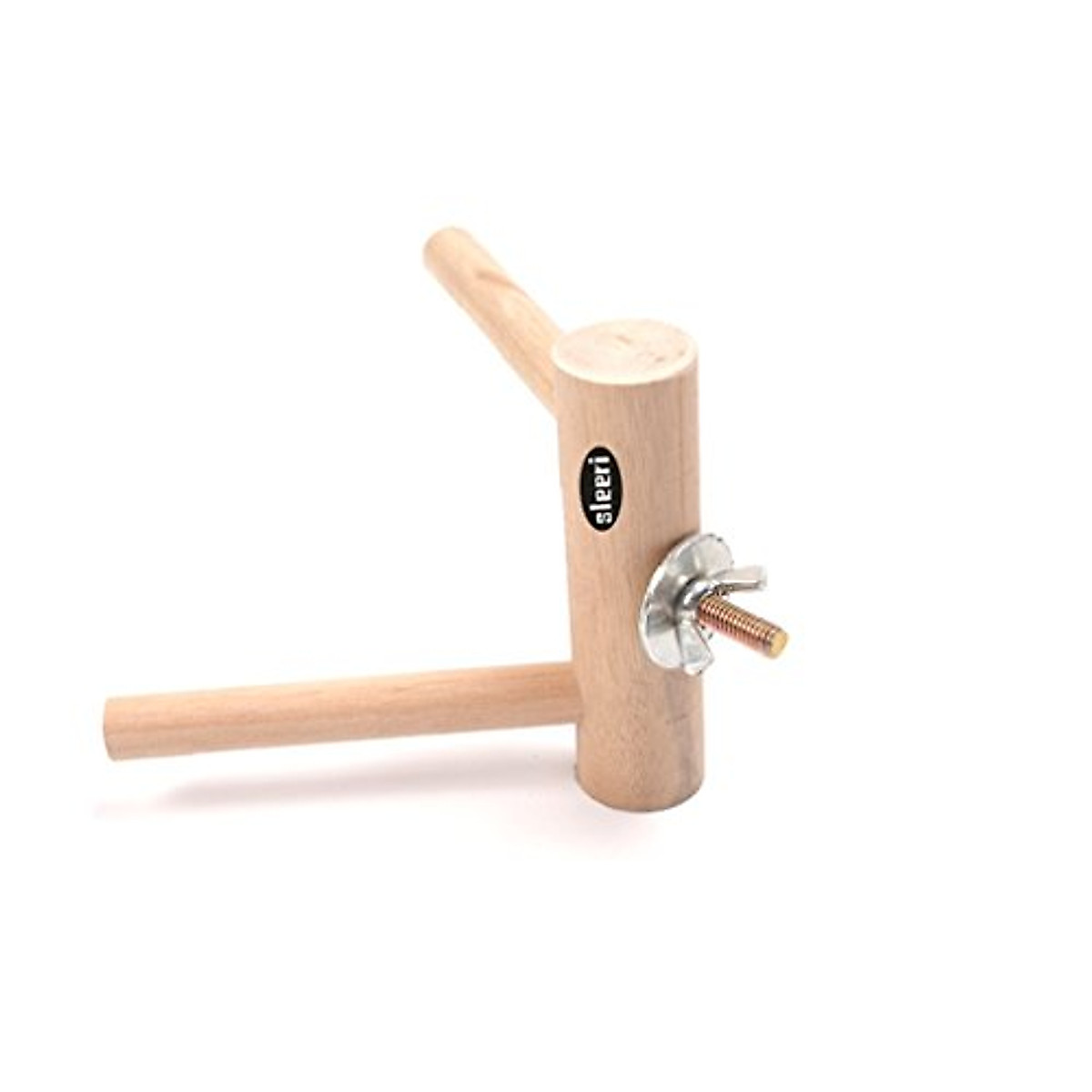 sleeri Small Parrot Perch Stand Wood Bird Stands Pet Parakeet Budgie Playstand Grinding Birdcage Cage Accessories