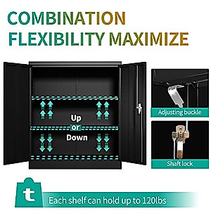 No Brands GangMei Storage Cabinet with 2 Adjustable Shelves and Lockable Doors,Industrial and Office Usage.Machine Cabinet. Metal Storage Cabinet,Assembly Required