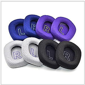 Replacement Ear Pads Ear Cushion Earpads for Logitech G733 G 733 Lightspeed Wireless Gaming Headset, Headphones Earpads with Memory Foam Purple