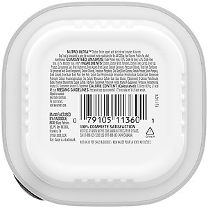 NUTRO ULTRA Adult Grain Free Soft Wet Dog Food, Chicken Entrée Paté with Tomatoes & Carrots, (24) 3.5 oz. Trays
