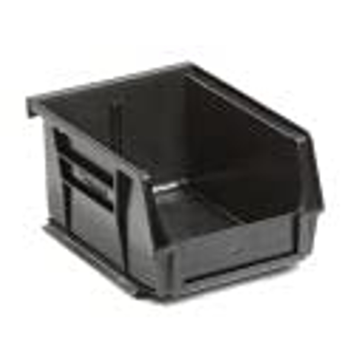 Plastic Stacking Bin, 4-1/8 x 5-3/8 x 3, Black - Lot of 24