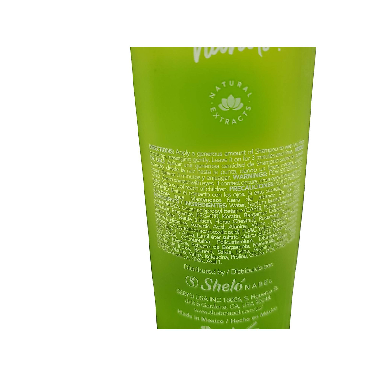 Bergamot Shampoo Caida de Cabello Fragil Quebradizo Champu Bergamota
