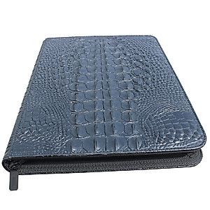 TURKRA Classical 504 Pockets Black Crocodile Pattern Leather Cover Card Binder, Premium 9-Pocket Card Album for collectible trading cards and sports cards