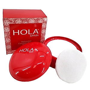 Hola Spain Skin Petal Body Talc Dusting Powder & Puff 4 oz.