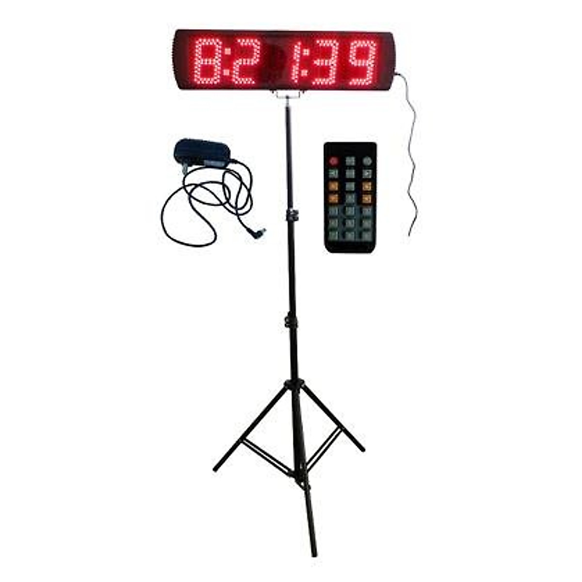 GOODRELIISH Portable 5" 5 Digits LED Race Timing Clock For Running Events,Red
