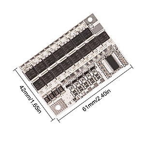 ACEIRMC 2pcs 4S 12V 100A BMS Li-ion LMO Ternary Lithium Battery Protection Circuit Board Li-Polymer Balance Charging Module (4S 12V)
