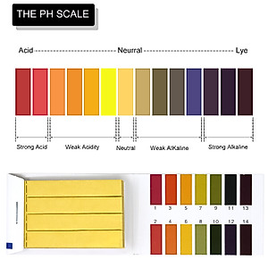 Honbay 10 Pack 800 Pieces PH Test Strips Universal Litmus Indicator Full Range 1-14 pH Testing Paper Universal pH Test Litmus Paper pH Testing Strips for Water Wine Saliva Urine Soil Food Fish Tank