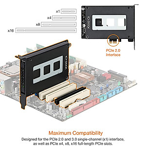 ICY DOCK 2.5 inch SATA SSD Removable Hard Drive Bay Adapter for PCIe Expansion Card Slot | ToughArmor MB839SP-B
