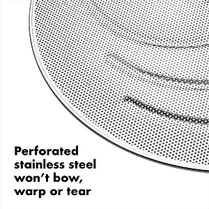 OXO Good Grips Stainless Steel Splatter Screen with Folding Handle, Silver