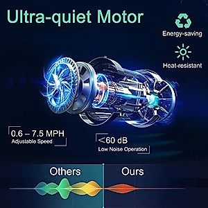 Goplus Folding Treadmill, Compact Superfit Treadmill with APP Control, Blue Tooth Speaker, 12 Preset Programs, LED Display and Device Holder, Walking Running Machine for Home Office (Navy)