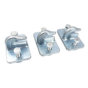 ENIXWILL 5/16in 3PC Tractor Bucket Grab Hook Mount Bolt-On Loader Chain Tow Hooks
