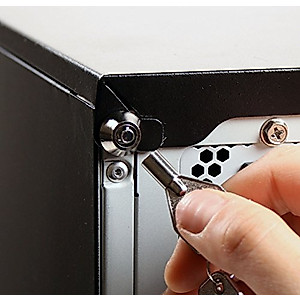 FJM Security Products FJM-0601 MEI-0601 High Security Computer Case Lock, 1 Count (Pack of 1), Chrome