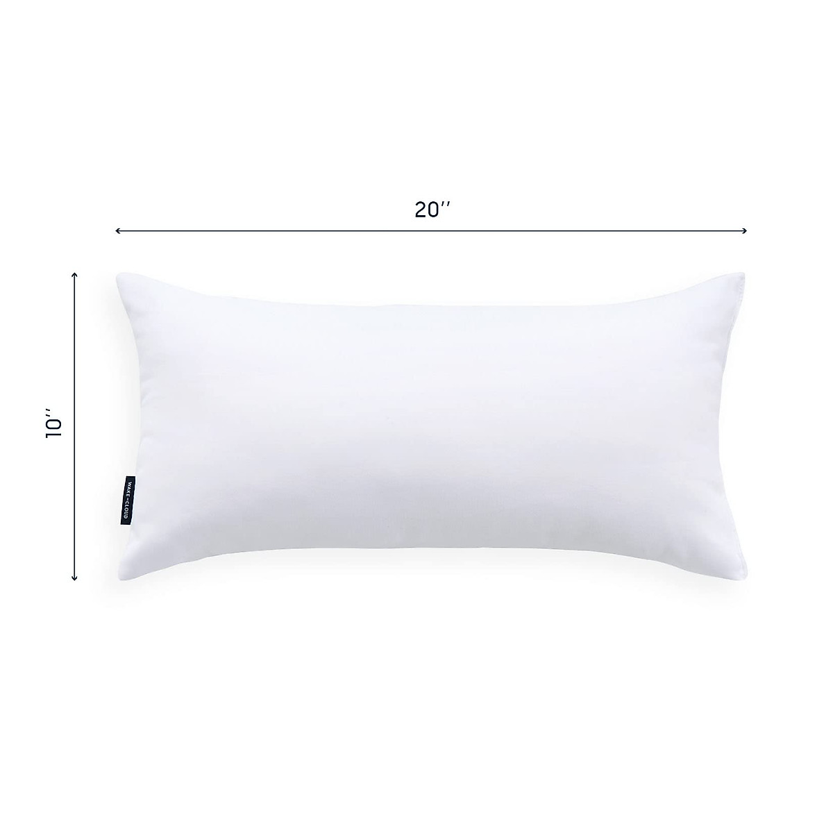 Wake In Cloud - Nap Mat Pillow Insert Replacement, for Kids Toddler Boys Girls Daycare Preschool Kindergarten, Soft Microfiber, 20x10 Inches