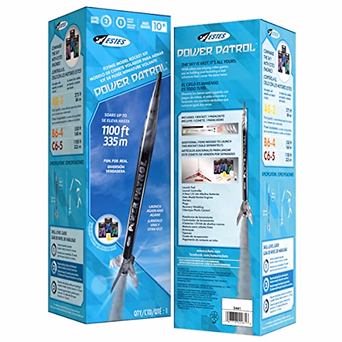 Estes Power Patrol Model Rocket Kit, Brown/a, 20 inches (2481)