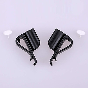 VORCOOL Sport Golf Club Bag Clips On Putter Clamp Holder Organizer Value 2 Pack Durable Plastic Black Putting Clip with Ball Marker for Men Women Golfer