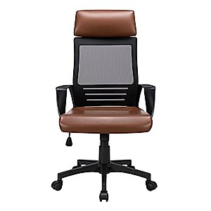 Adjustable Ergonomic Mesh Swivel Office Chair Brown (D Talla ?nica)