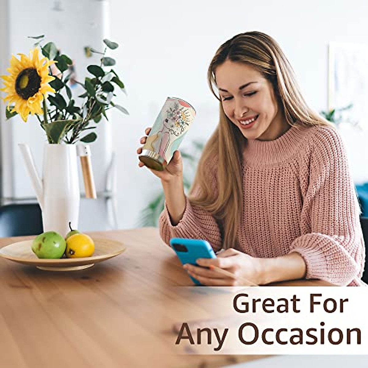 Macorner Birthday Gifts For Women - Stainless Steel Tumbler 20oz - Not A Day Over Fabulous - Mothers Day Gifts For Mom Best Friends Female Women Her Wife Girlfriend - Gifts for Women Coworkers