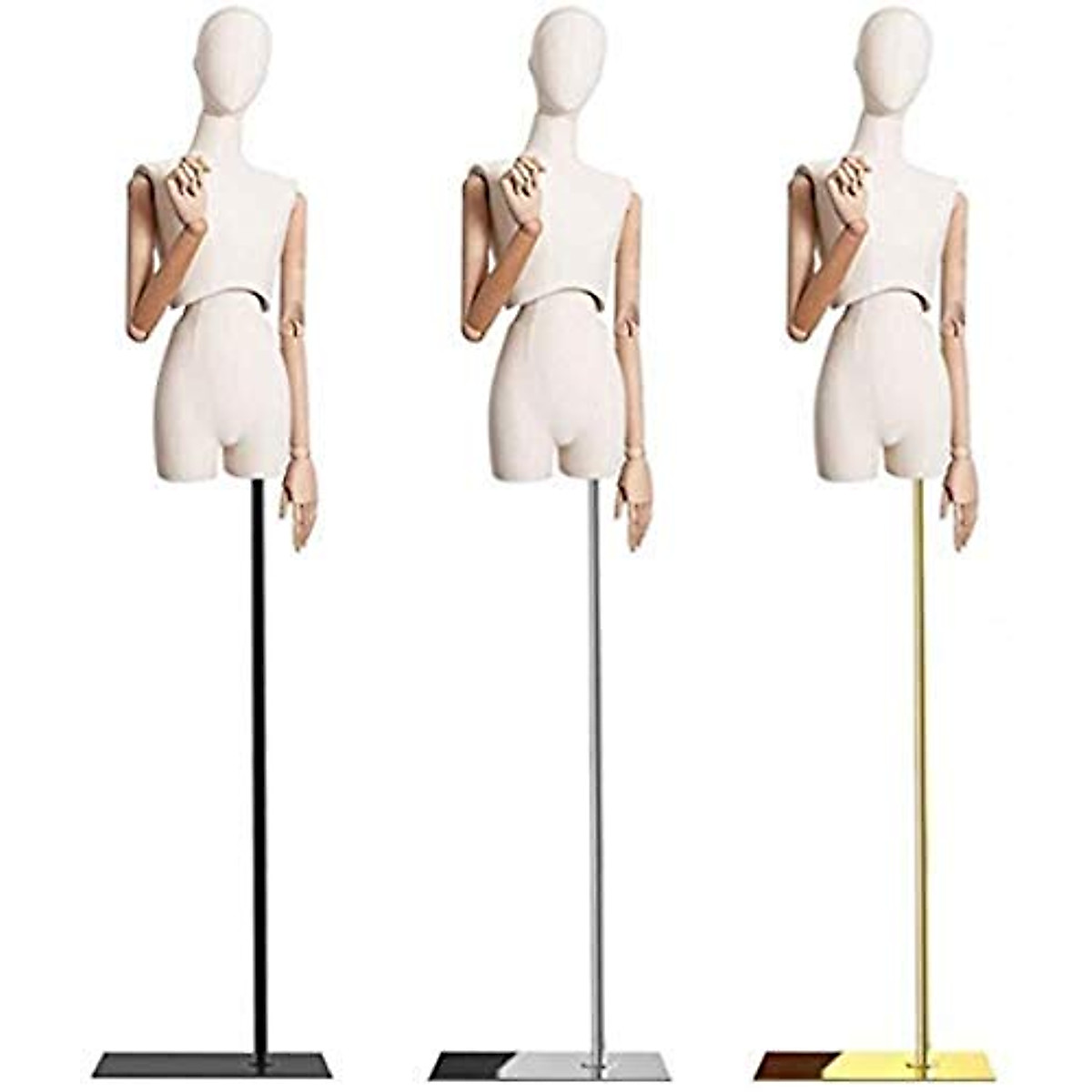 Mannequin Display Stand Female Mannequin Full Body Manikins Tailors Dummy Female Mannequin Torso Body Dress Form