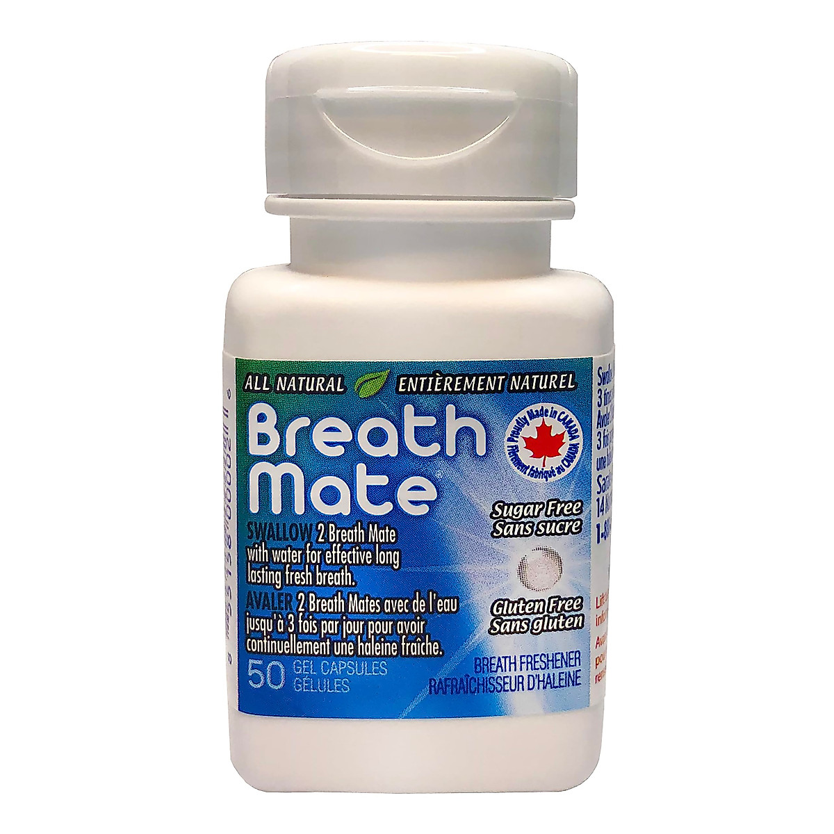 Breath Mate Breath Freshener Gel Capsules 50 Capsules