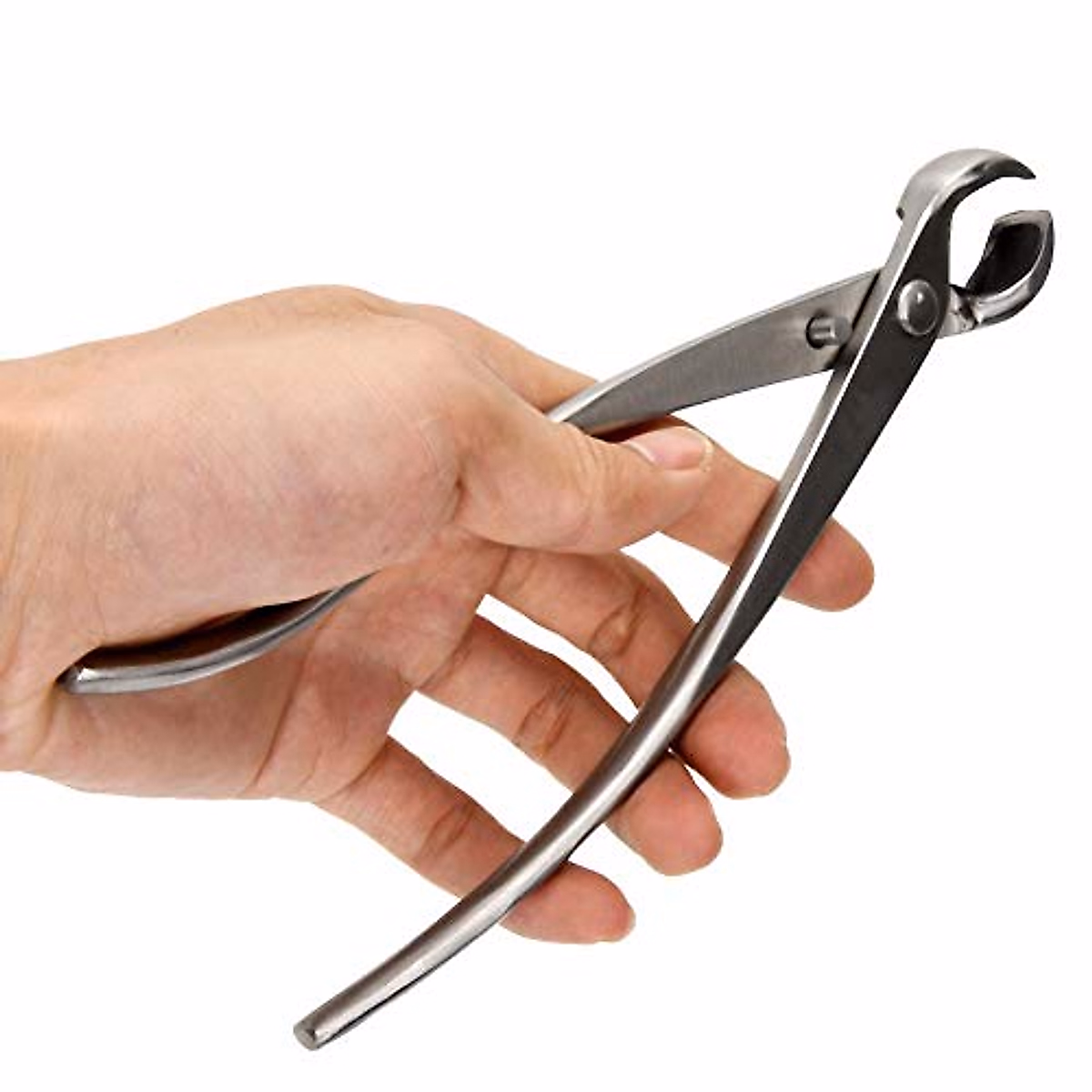 Fdit 210mm Stainless Steel Knob Cutter Bonsai Cutter Concave Cutter Gardening Tool Plant Bosai Branch Cutter