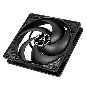 ARCTIC P12 Silent - PC Fan, 120mm Case Fan, Pressure-optimised, Very Quiet Motor, Computer, Fan Speed: 1050 RPM - Black