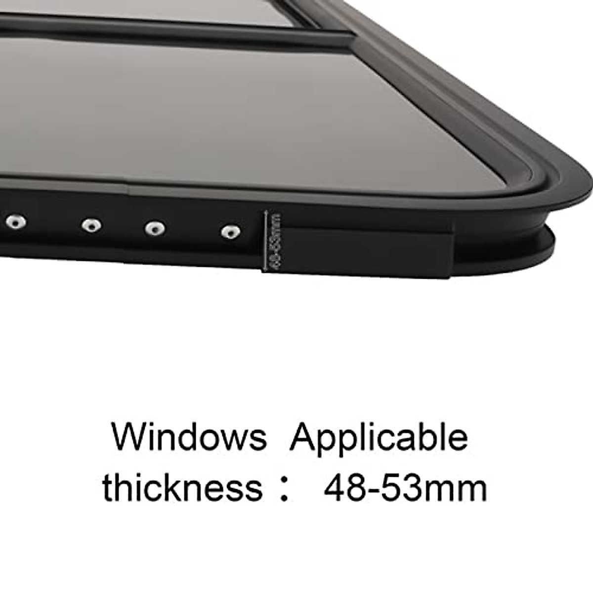 ZAWAYINE RV Window 12" W x 22" H, Tiny House Vertical Slider Window For Cargo Trailer, Vintage Technologies RV Windows For Vertical Sliding Replacement Glass &Trim Set