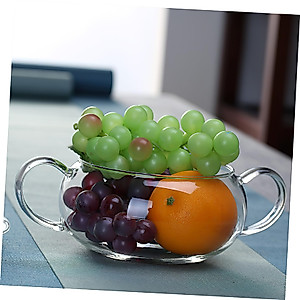 DECHOUS Glass Cooking Pot Glass Instant Noodle Pot Egg Custard Cup Stove Boiling Pot Glass Household Stew Pot Borosilicate Pots Home Stove Pot Home Stew Pot Onion High Borosilicate