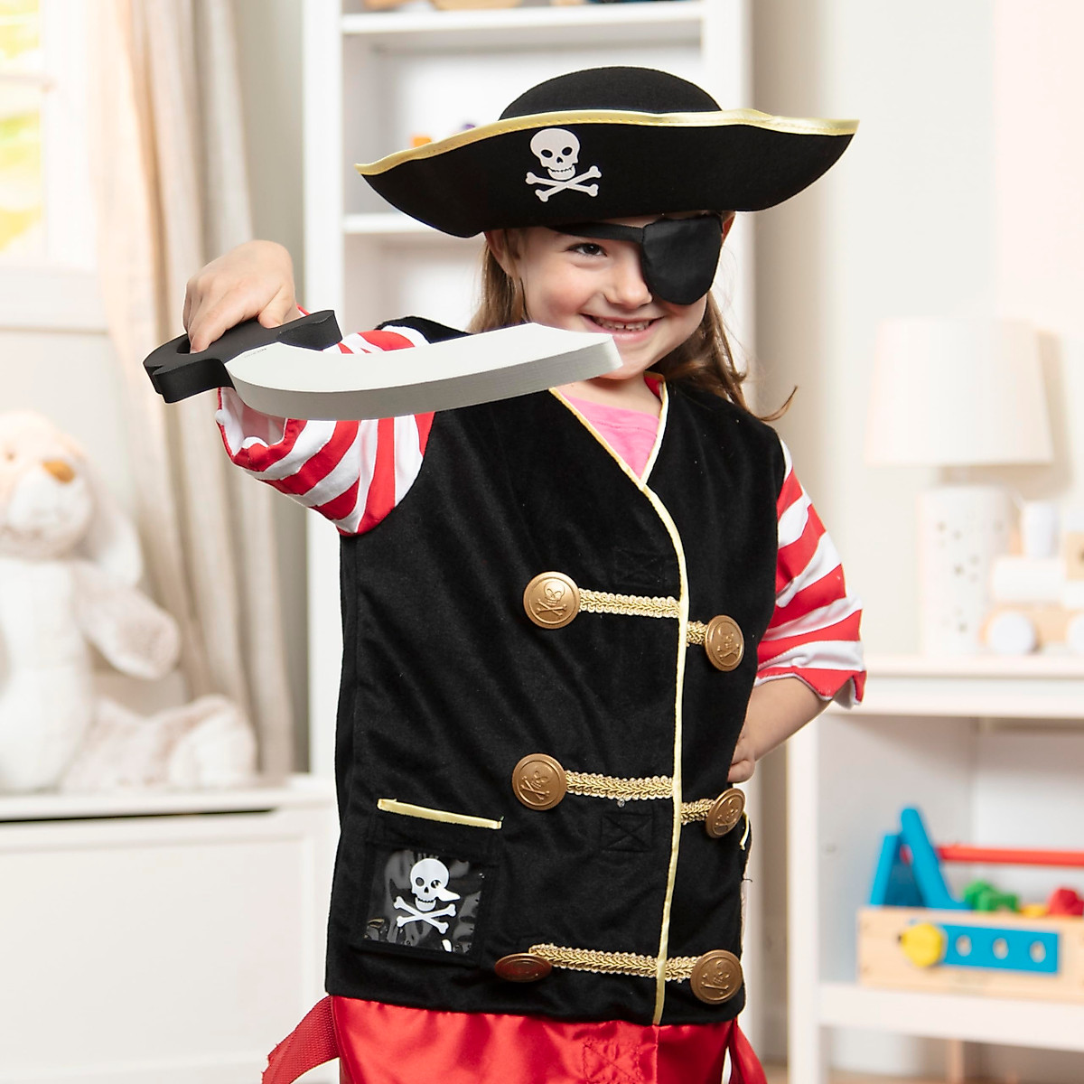 Melissa & Doug Pirate Role Play Set (FFP), Multicolor, Toddler