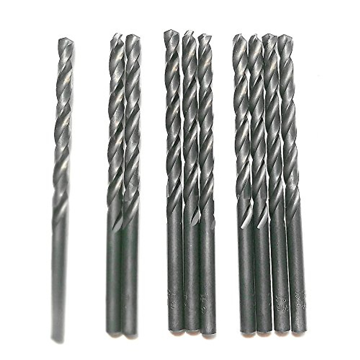 OXTUL 10pcs 11/64 inch M2 Drill Bits, Black Oxide, High Speed Steel Twist Drill Bits, Jobber Length, Round Shank. Ideal for DIY, home, general building and engineering using