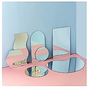 GISELA D Acrylic Mirror Reflection Board Geometric Shape Photo Background Props Set Photography Ornaments Reflective Display Sheet (7Pcs)