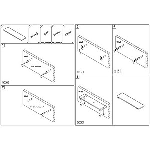 Coral Flower Floating Shelves for Wall Mounted, Rustic Wood Wall Storage Shelve for Home-office Decor, Bedroom, Bathroom, Livingroom, Kitchen, Brown, 31 inches