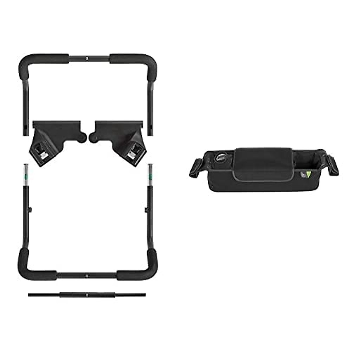 Baby Jogger Chicco/Peg Perego Car Seat Adapters for City Mini 2 and City Mini GT2 Strollers, Black with Baby Jogger Parent Stroller Console, Black