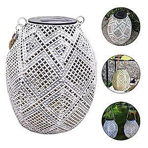Outdoor Lantern Solar Lamp Solar Powered Patio Lights Courtyard Light Decorative Hanging Light Garden Landscape Light Lamp for Home House Outdoor Pendant Light