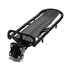 KUYYFDS,Bike Rack Bicycle Aluminum Touring Carrier Frame Mounted for Heavier Side Loads Black 1pc Bike Rack Bike Accessories Bike Fender