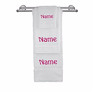 BC BARE COTTON Personalized Monogram Make Your Own Three Piece Towel Set Custom Wedding Engagement