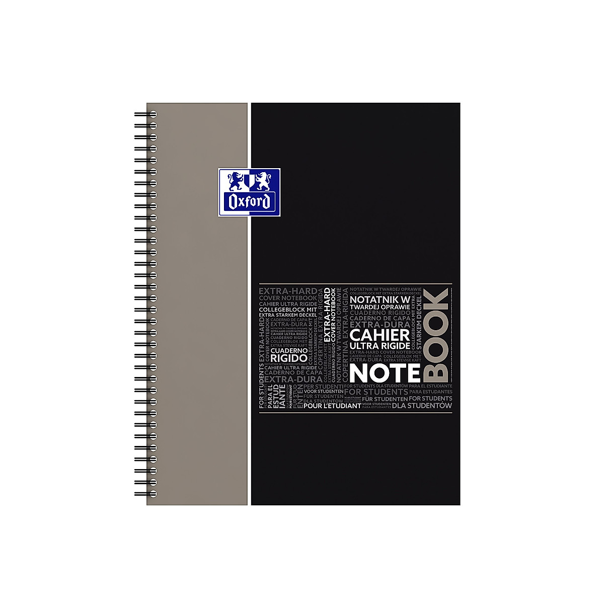 Oxford 400037407 Notebook Study Pack of 5 with 4 Colours Digital College Pad A4+ Lined 80 Sheets