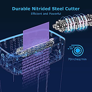 BONSEN High Security Micro-Cut Paper Shredder, 6-Sheet P-4 Home Office Shredder, Paper/Credit Cards/Staples/Clips Small Shredder with 4-Gallon Big Wastebasket, Black (S3101-M)