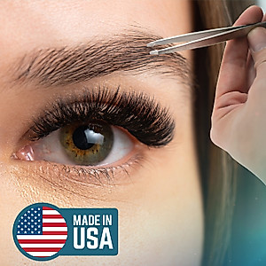 Bianco Brothers Professional Grade Stainless Steel Tweezers | Strong and Rust Resistant Tweezers with Straight Tip Design for Precision and Comfort | Perfect for Facial Hair Removal for Women & Men.