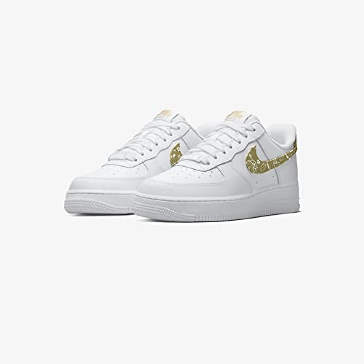 Nike Womens WMNS Air Force 1 '07 ESS DJ9942 101 Barley Paisley - Size 11.5W