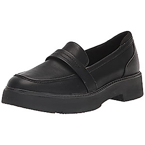 Dr. Scholl's Shoes Women's Vibrant Loafer, Black Synthetic, 9.5