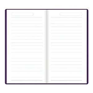 Letts of London Woodland Weekly Planner, 12 Months, January to December, 2024, Pocket Size, 5.875" x 3.125", Multilingual, Purple (C082175-24)