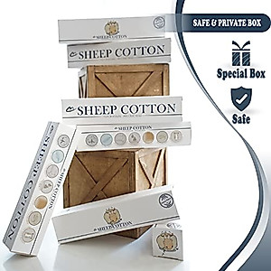 CM SHEEPCOTTON Turkish Muslin Burp Cloths0 Cotton 6 Pack Large 4 Layers Extra Absorbent Soft and Breathable Feston Stitch (Pastel Colors)