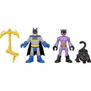 Fisher-Price Imaginext DC Super Friends Batman & Catwoman Figure Set for Preschool Kids Ages 3 to 8 Years